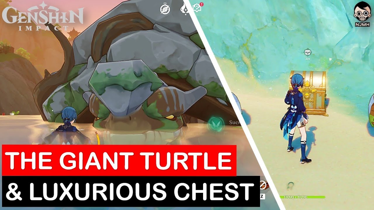 Giant Turtle Adventure: Unlock a Luxurious Chest | Genshin Impact Guide ...