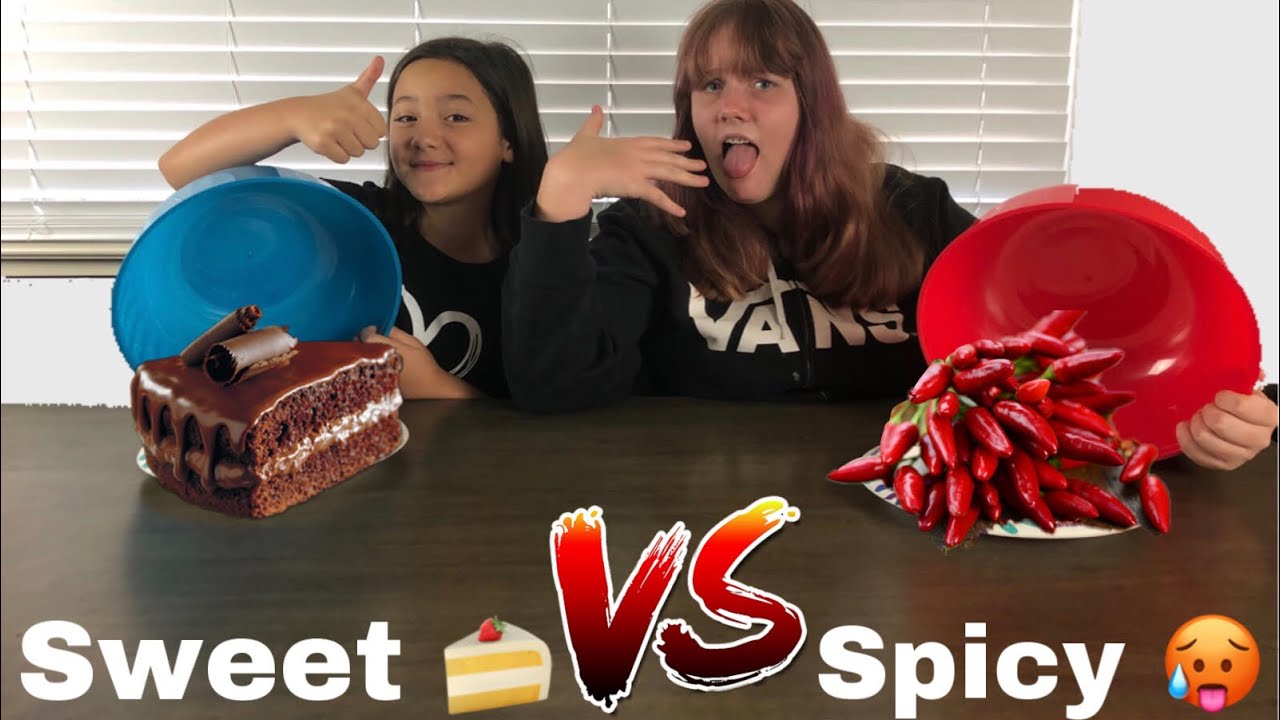 SWEET vs SPICY food Challenge!!! - YouTube
