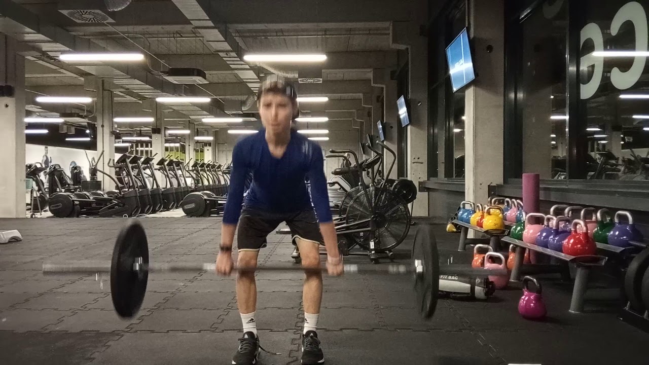 WOD Deadlift + Burpee Over Bar - YouTube