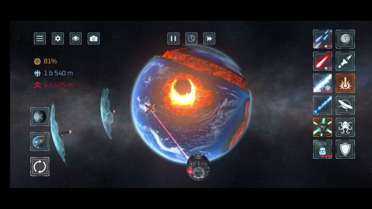 the earth destroy game - YouTube