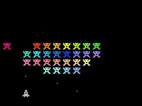 Invaders in 512 bytes of x86 assembler (boot sector) - YouTube