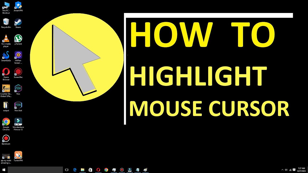 How to Highlight Mouse Pointer Windows 10 - YouTube