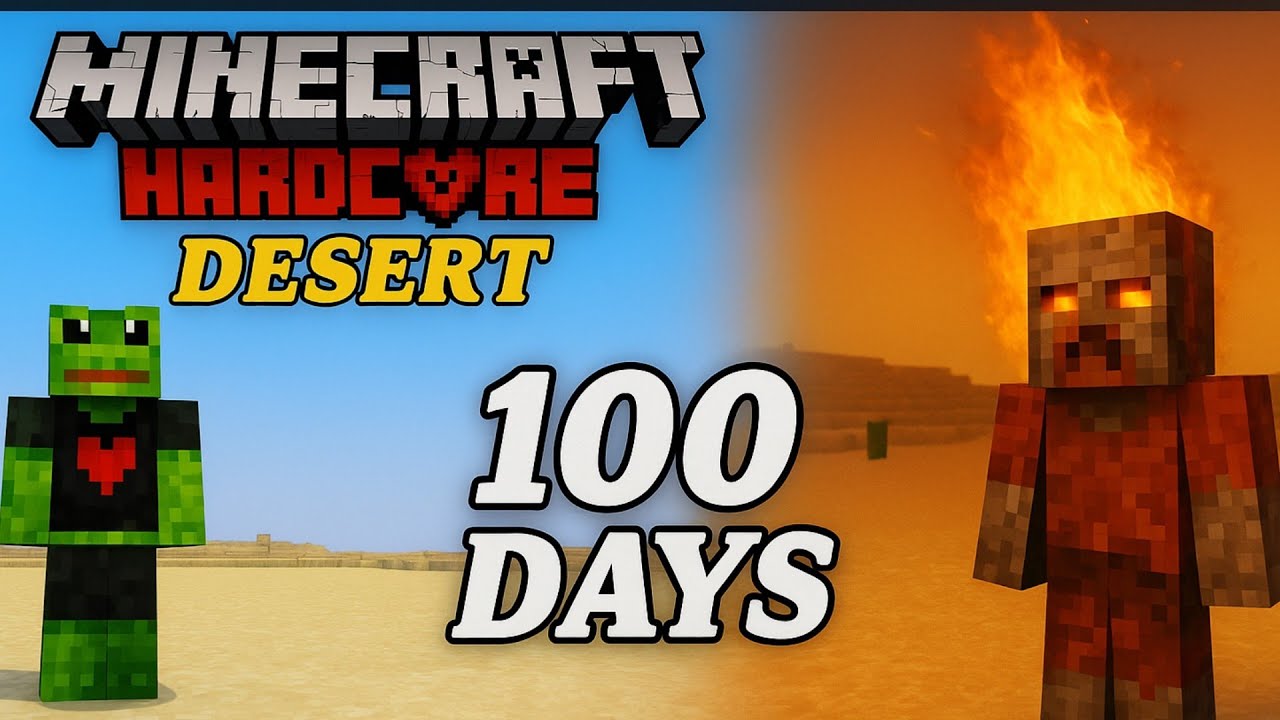I Survived 100 Days in Hardcore Desert Minecraft – No Water, No Mercy ...