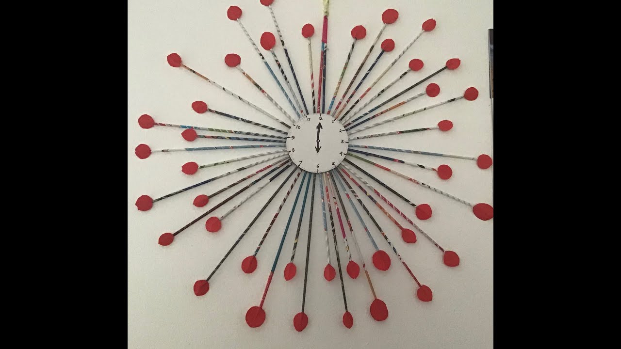 A Beautiful Clock made by Recycled Materials ! - YouTube