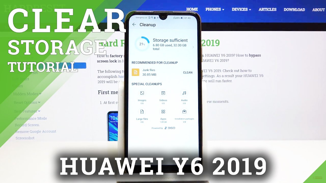 How to Clean Storage of Huawei Y6 2019 – Free Up Memory - YouTube