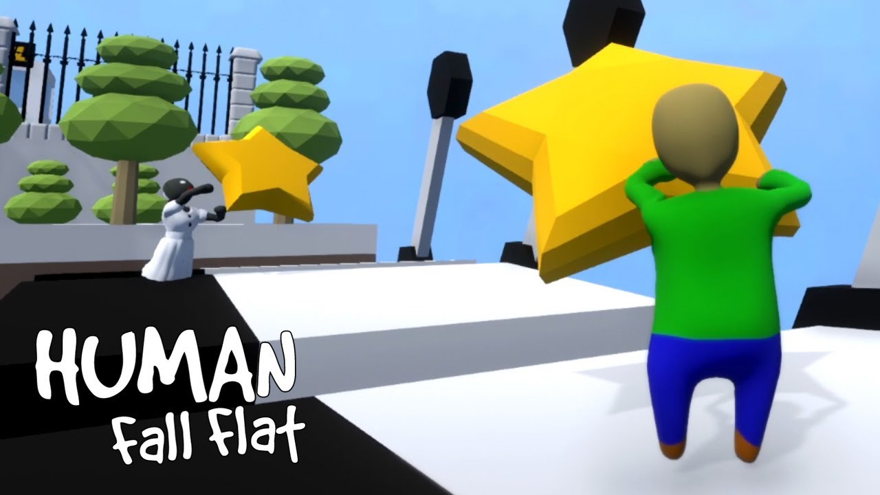 BALDI AND GRANNY COLLECTING SUPER MARIO STARS in HUMAN FALL FLAT - YouTube