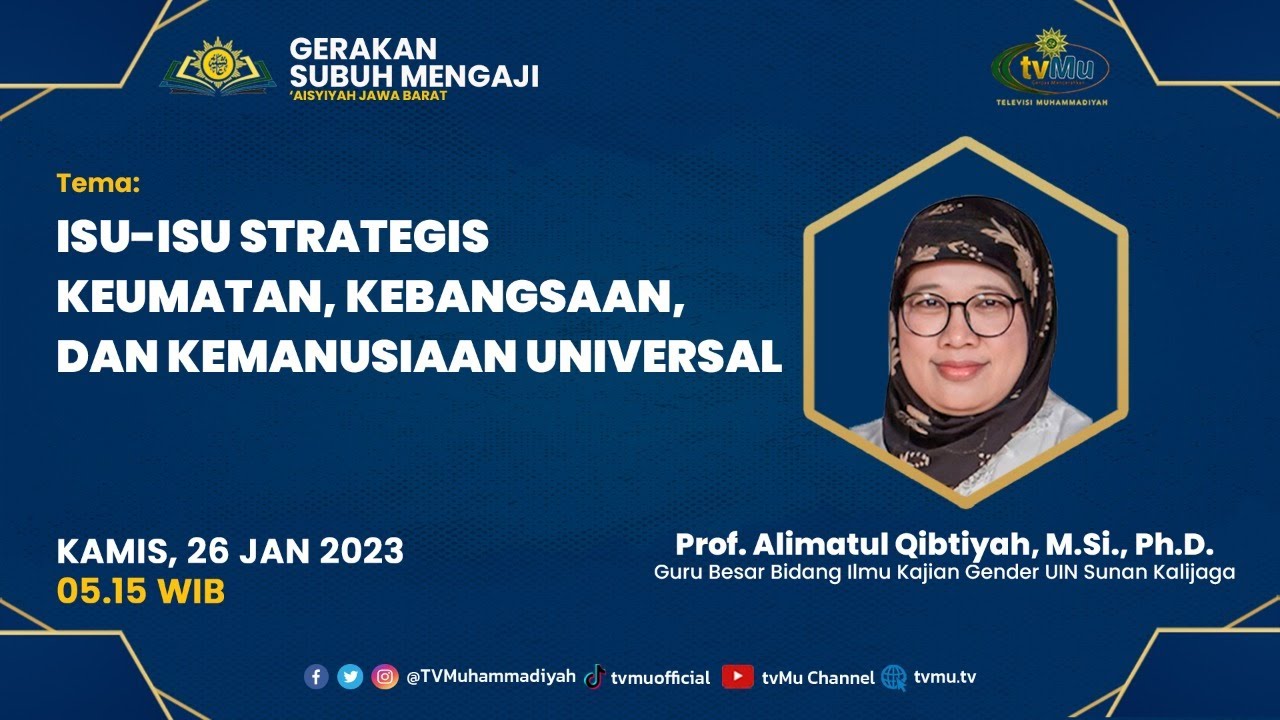 [LIVE] GSM | Isu-Isu Strategis Keumatan, Kebangsaan, dan Kemanusiaan ...
