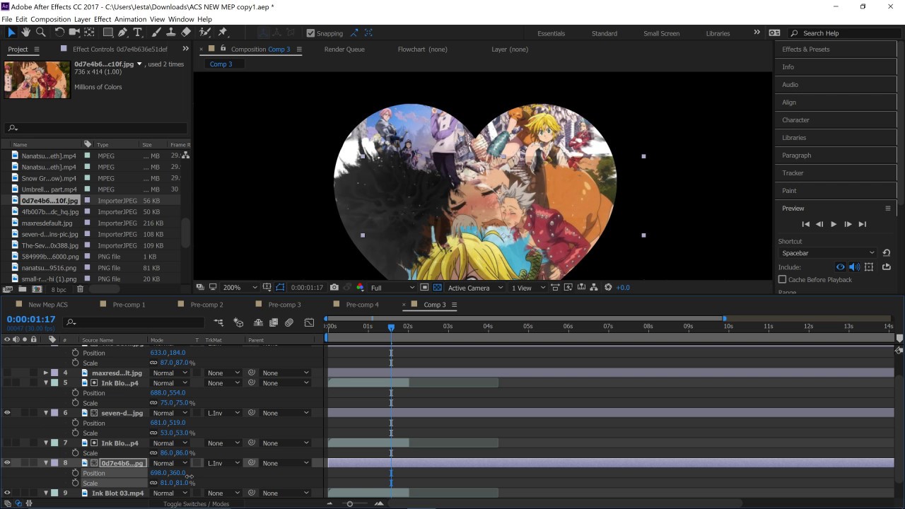 Ink Splatter Heart Tutorial [After Effects] - YouTube