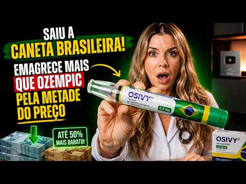Saiu a Caneta Brasileira! Emagrece Igual ao Ozempic Pela Metade do Preço?