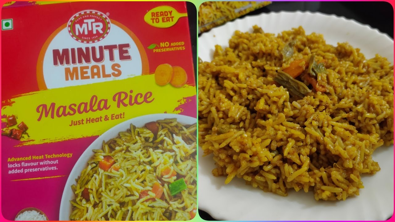 MTR Masala Rice Recipe |Ready to Eat| Food Review| MTR| 5 min Instant ...