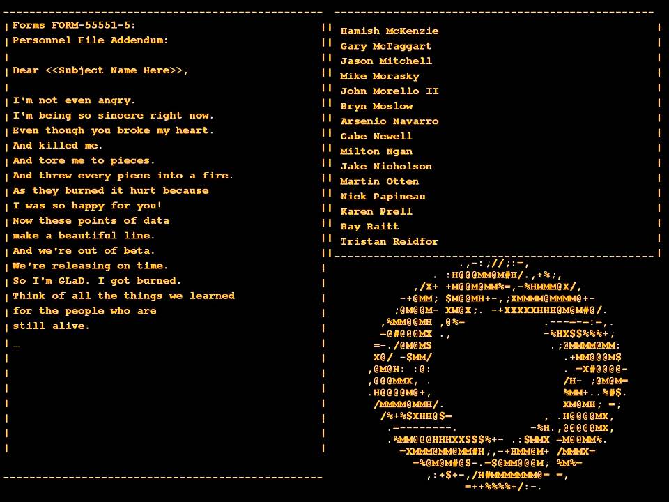 Portal 1 Credits - Still Alive by Jonathan Coulton - YouTube