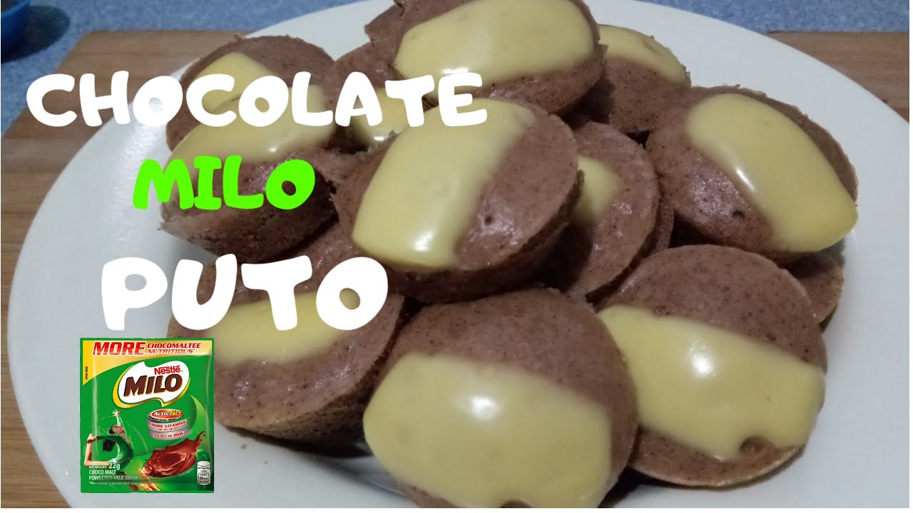 Milo chocolate Puto|Milo Choco Puto Recipe - YouTube