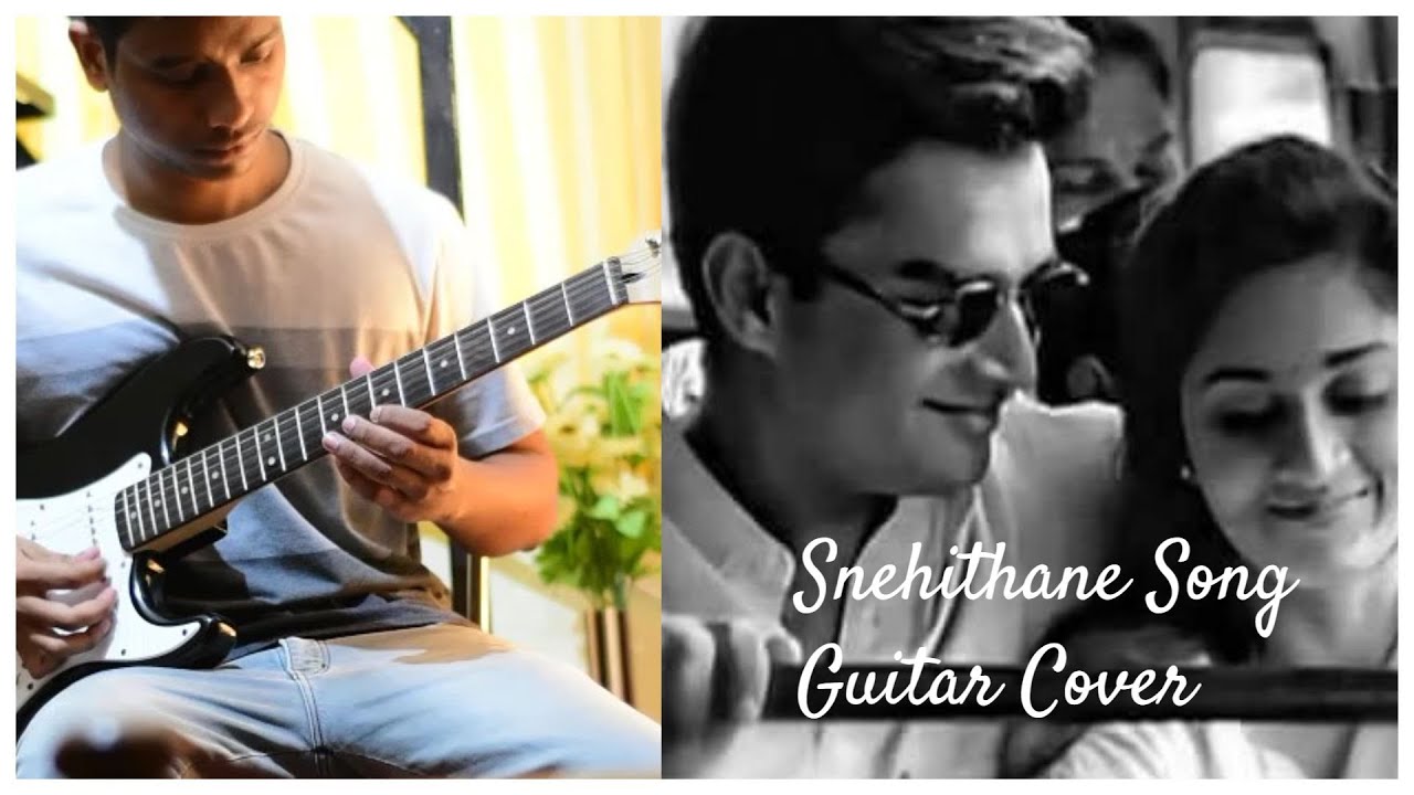Snehithane song | Instrumental Cover | AR Rahman 🎸 - YouTube