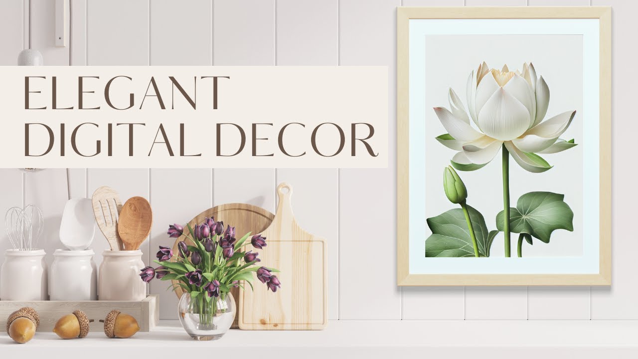 Elegant Digital Decor | Ai Digital Art for Home Decor - YouTube