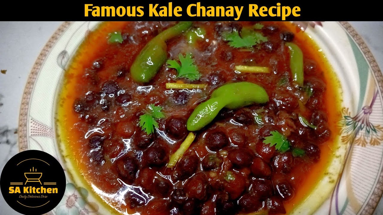 Kalay Chanay Recipe | Black Chickpeas Recipe by SA Kitchen - YouTube