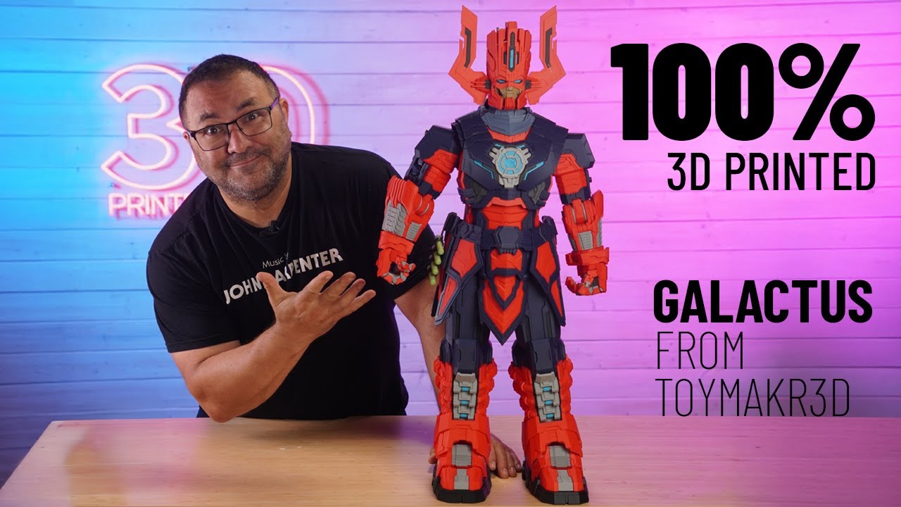 I 3D Printed a Massive Toymakr3D Articulated Galactus Figure – with ...