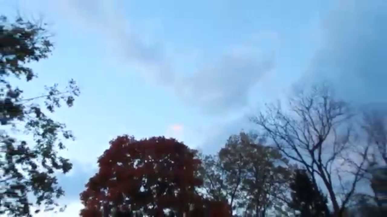 Sunrise at Sunset 10-20-14 7PM Central Indiana - YouTube