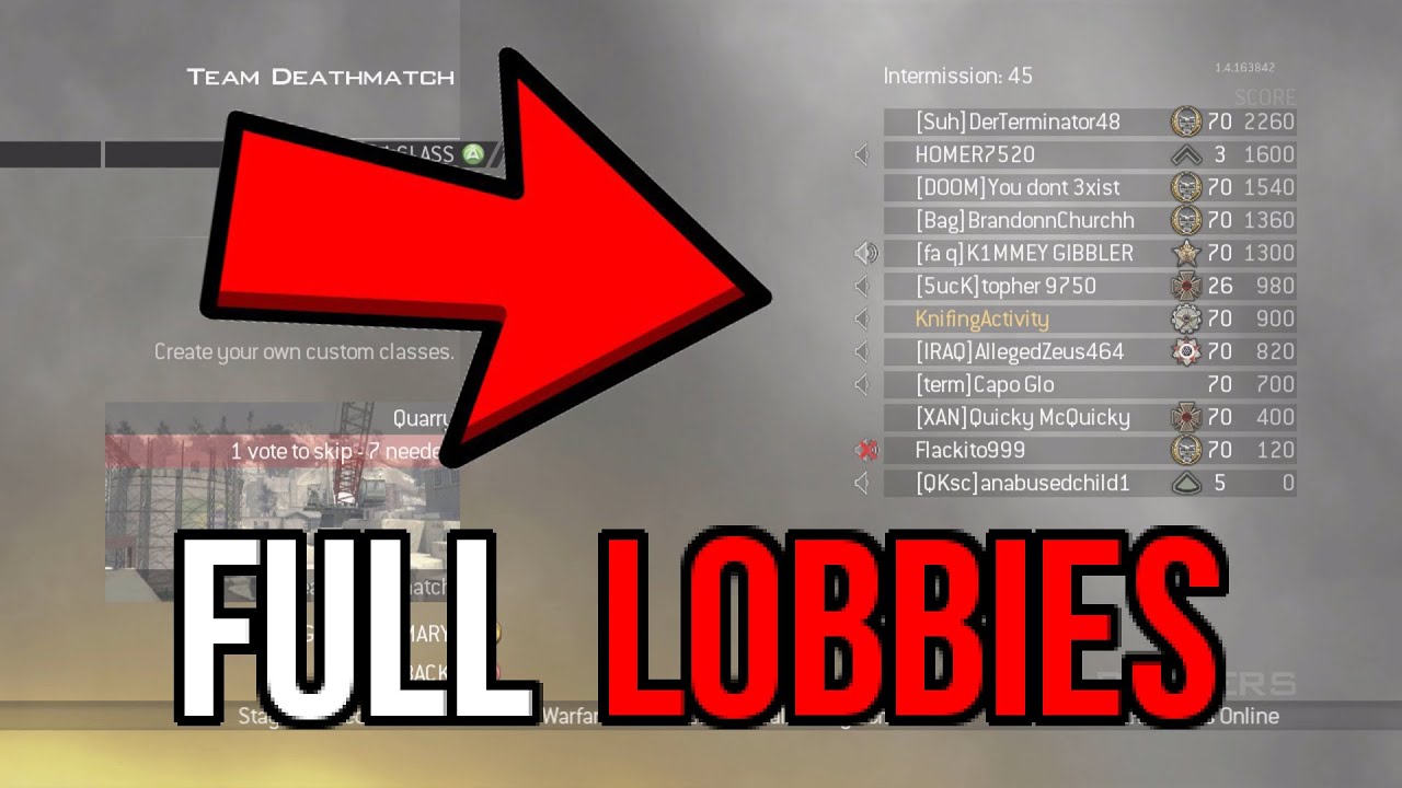 How to find a FULL MW2 Lobby (After December 21) Works in 2021 - YouTube