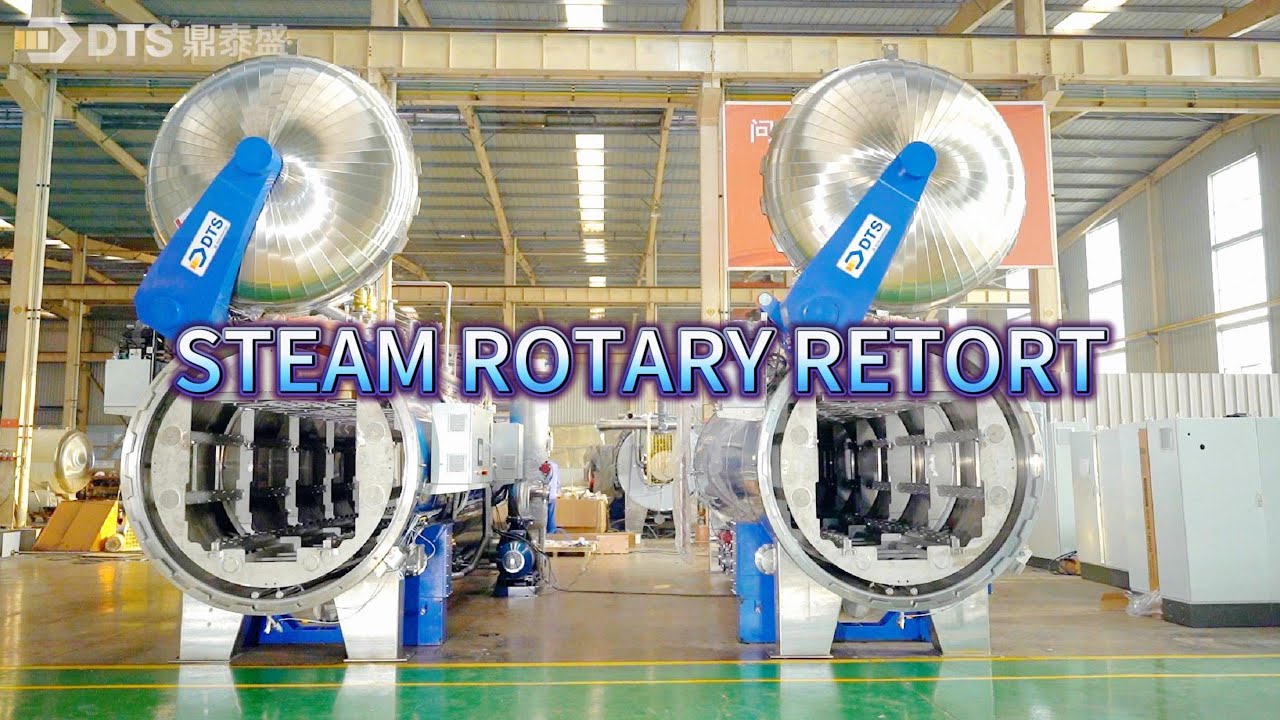 DTS Steam rotary sterilization retort - YouTube