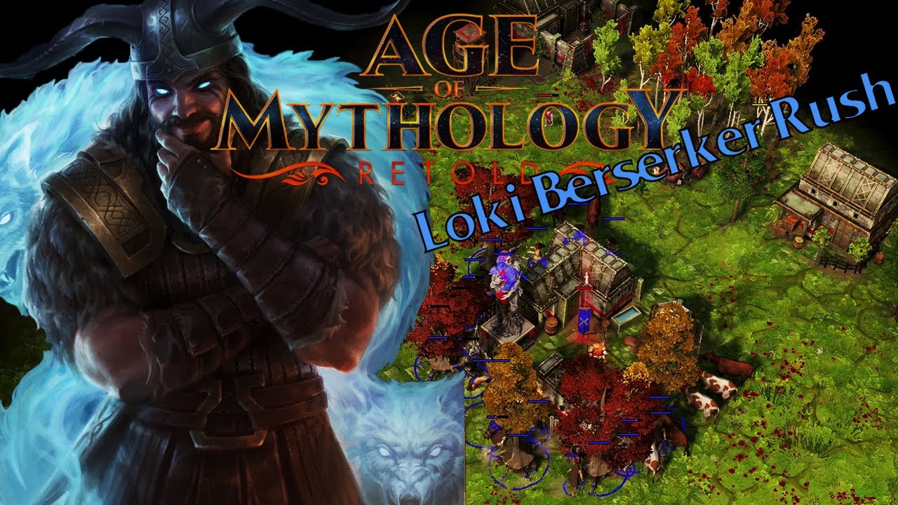 Age of Mythology Retold - Loki Berserker Rush vs Titan AI - YouTube