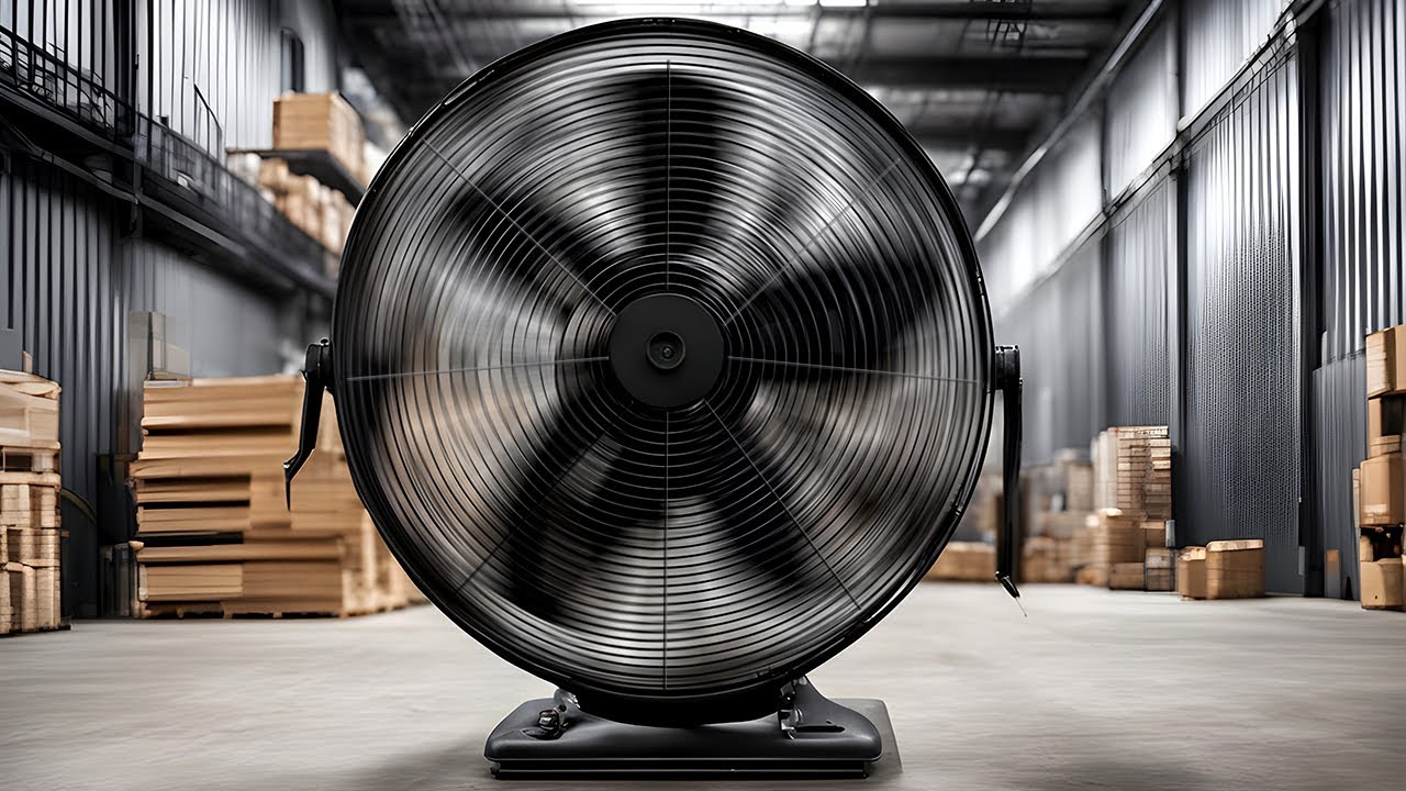 8 Hours of Large Industrial Fan with Black Screen - YouTube