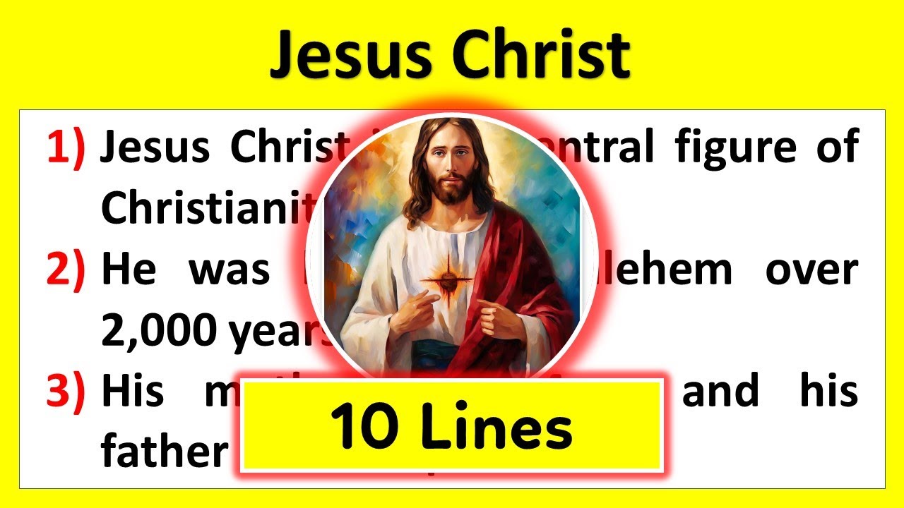 10 Lines Essay on Jesus Christ in English | Essay on Jesus Christ ...