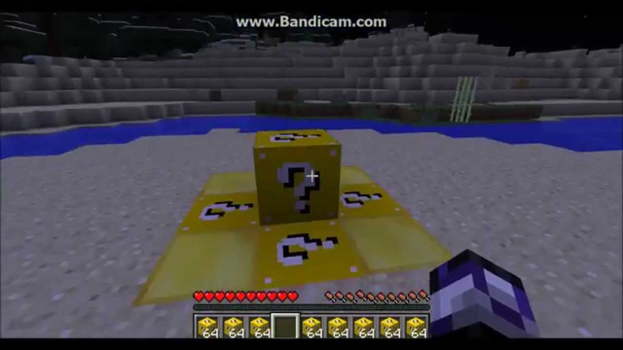 Lucky Blocks (Chickens and diamonds,Lucky weapons and tools)mod review ...