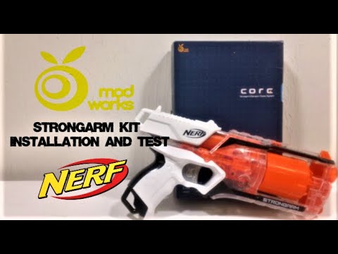 Orange Mod Works Nerf Strongarm mod kit installation and test [Nerf Mod ...