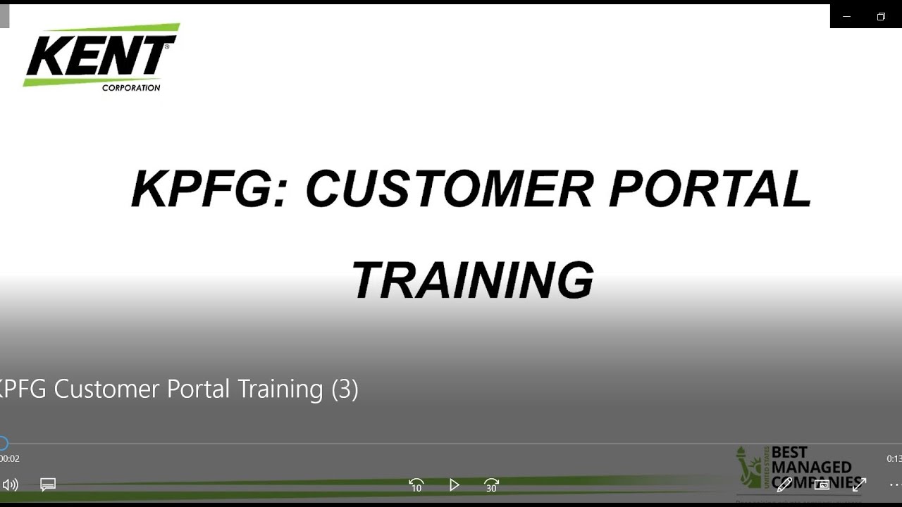 KPFG Customer Portal Training - YouTube