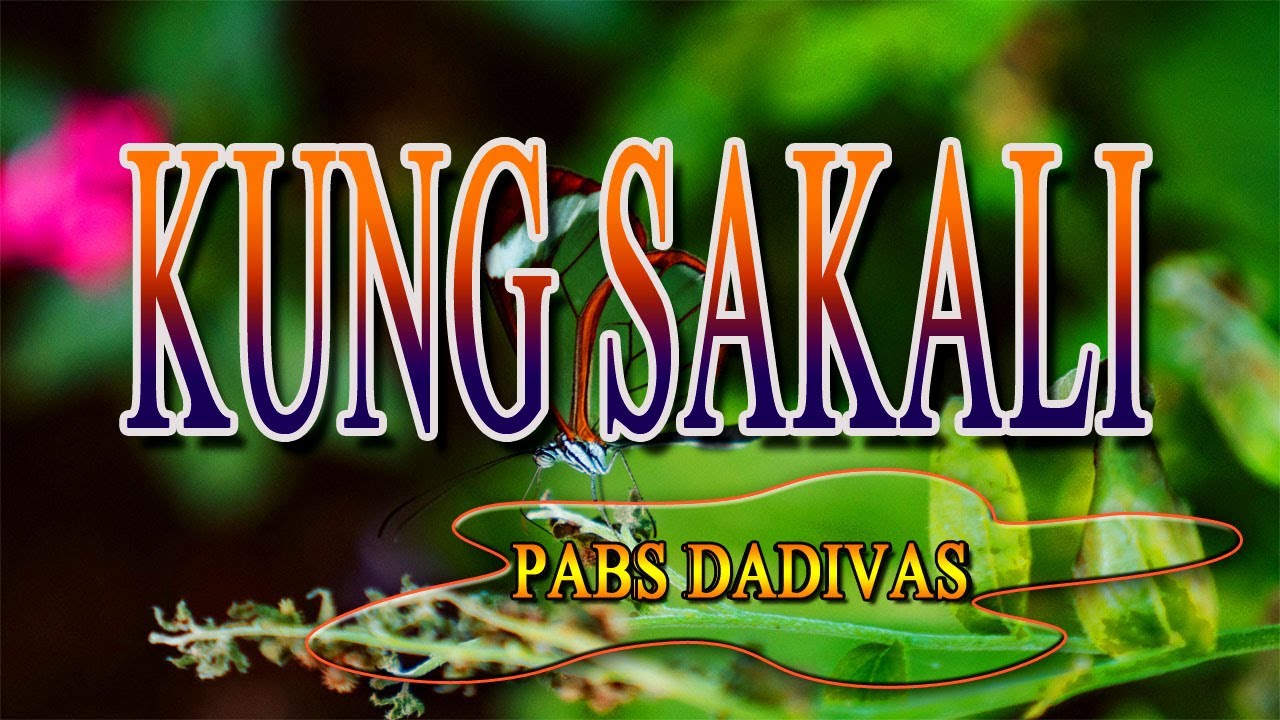 KUNG SAKALI [ karaoke version ] popularized by PABS DADIVAS - YouTube