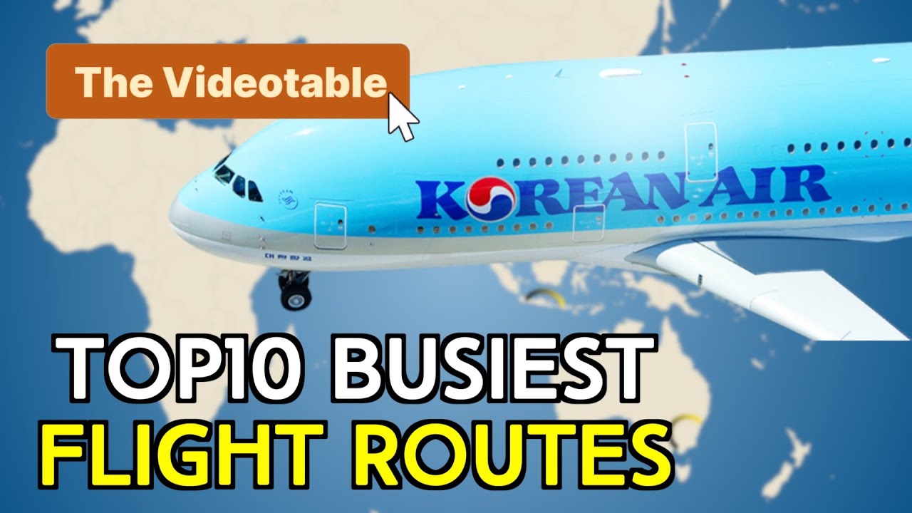 TOP10 Busiest Flight Routes in the World - YouTube