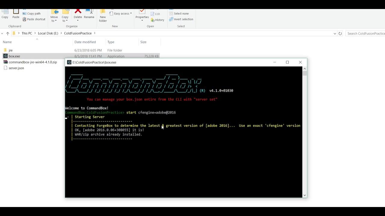 Coldfusion Lucee Tutorials Run Coldfusion From Commandbox Youtube