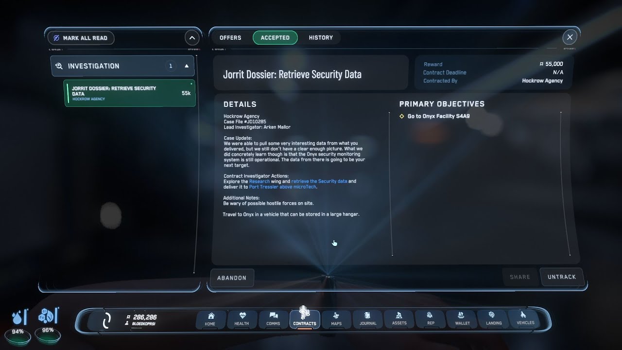 Jorrit Dosier: Retrieve Security Data - Star Citizen - YouTube