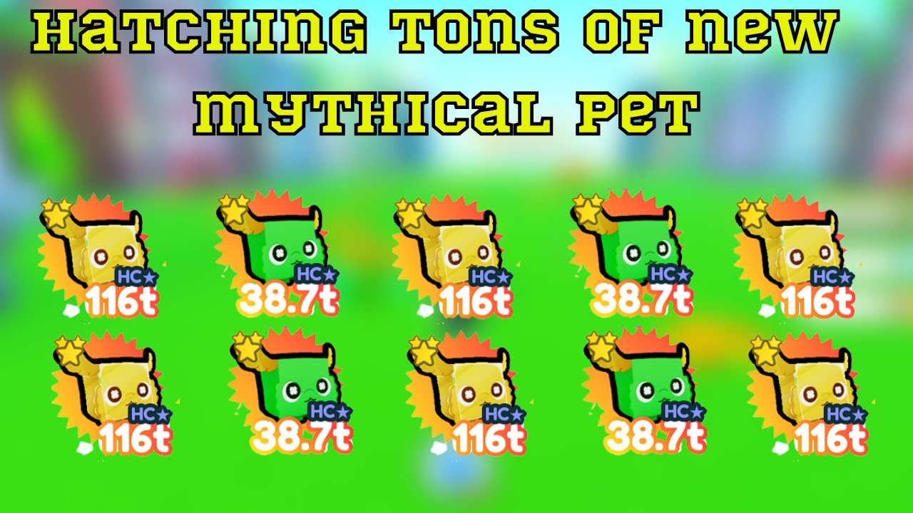 Hatching Tons Of New Mythical Lucki In Pet Simulator X - YouTube