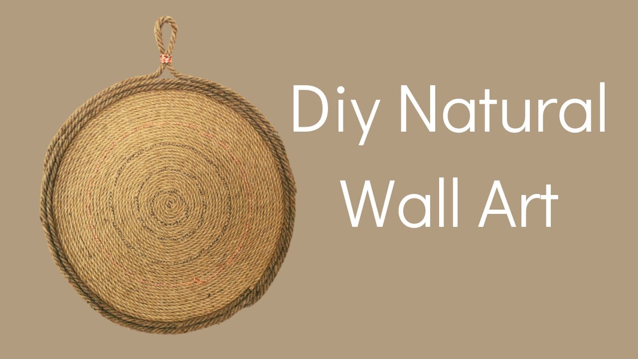 Simple DIY Rope Wall Art - YouTube