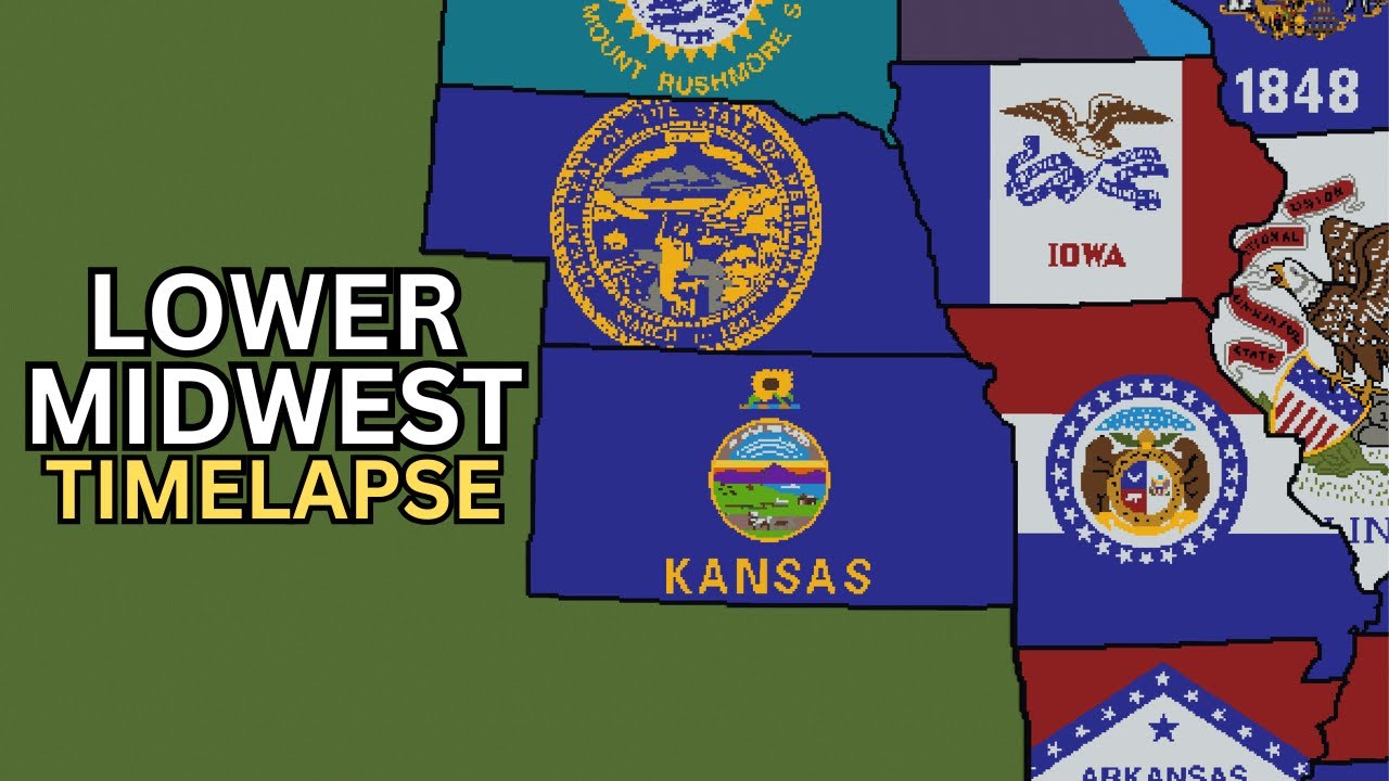 Lower Midwest - Minecraft US State Flag Map [Part 14] - YouTube
