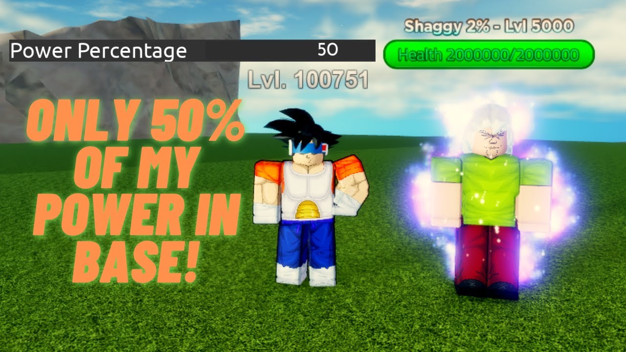 Beating Shaggy In Base Form With 50% Of My Power In Dragon Ball ...