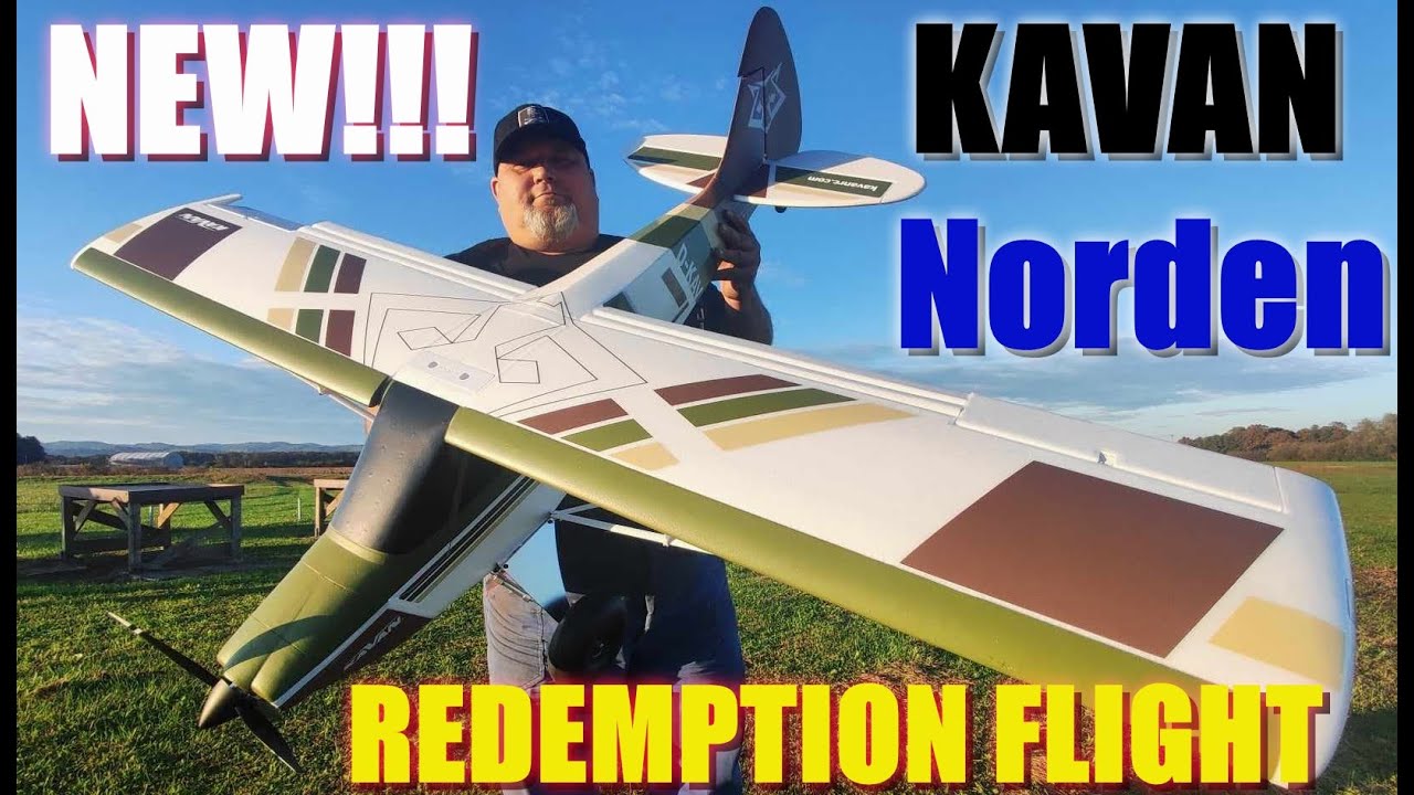 NEW KAVAN Norden 1600mm STOL RC plane bush scheme 4S PNF REDEMPTION FLIGHT - YouTube