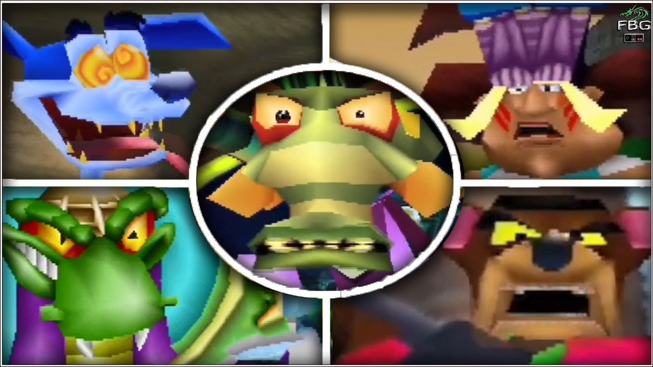 Crash Team Racing - All Bosses - YouTube