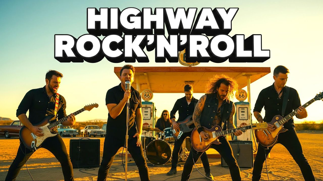 HIGHWAY ROCK’N’ROLL 🚀 Live Desert Band Performance on Route 66 | Epic ...