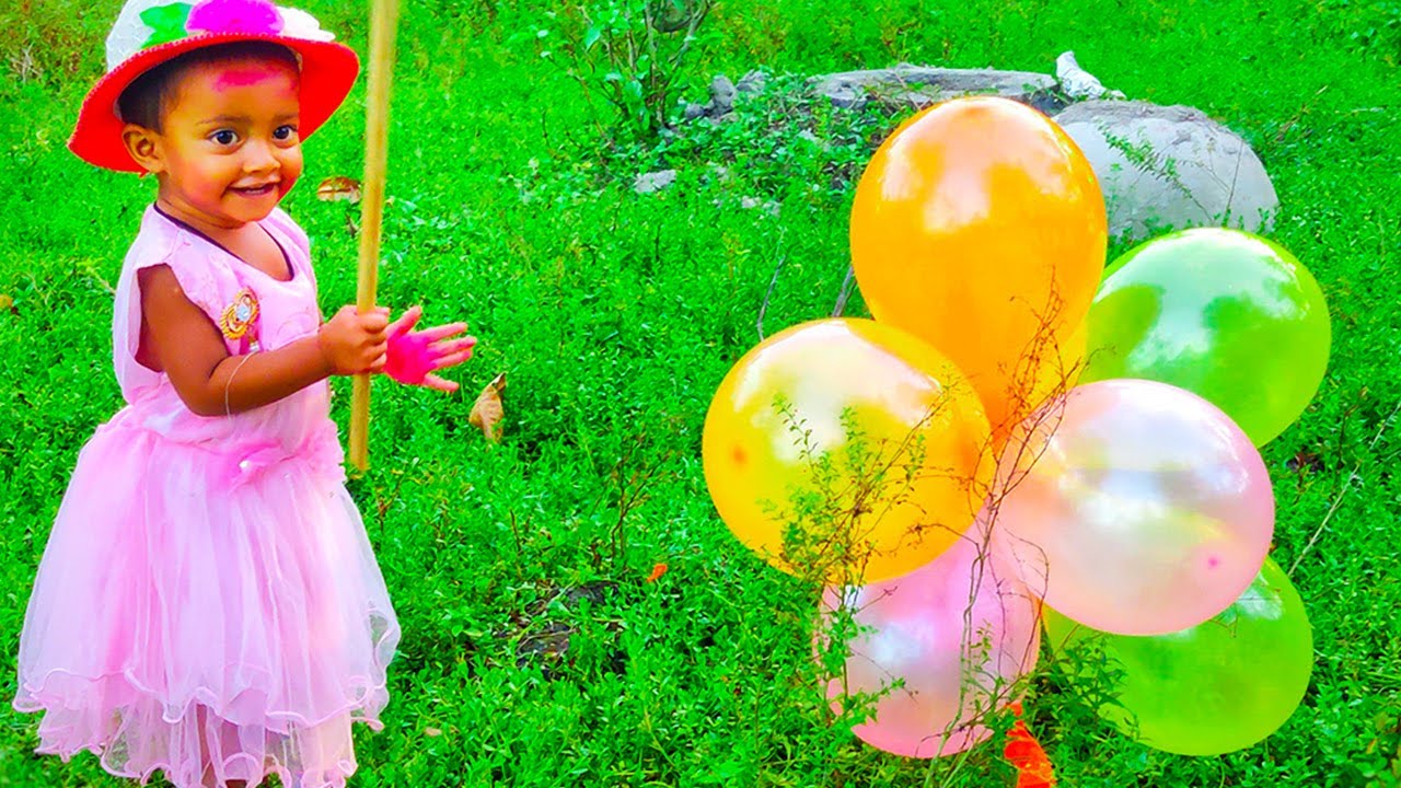 kids balloon show for fun | Kids Balloon video | outdoor fun with ...