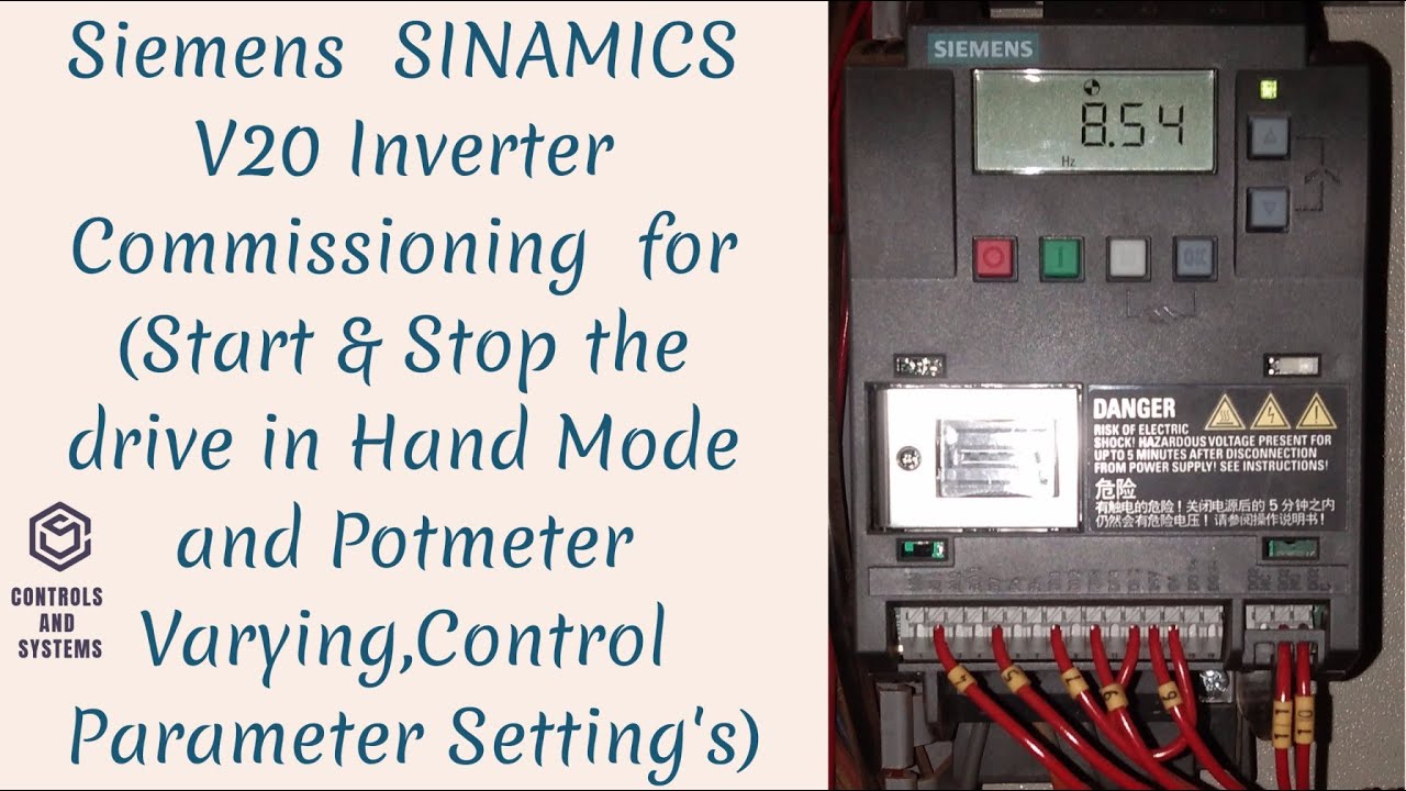 Siemens V20 Inverter Parameter Settings | Hand Mode & Potentiometer ...