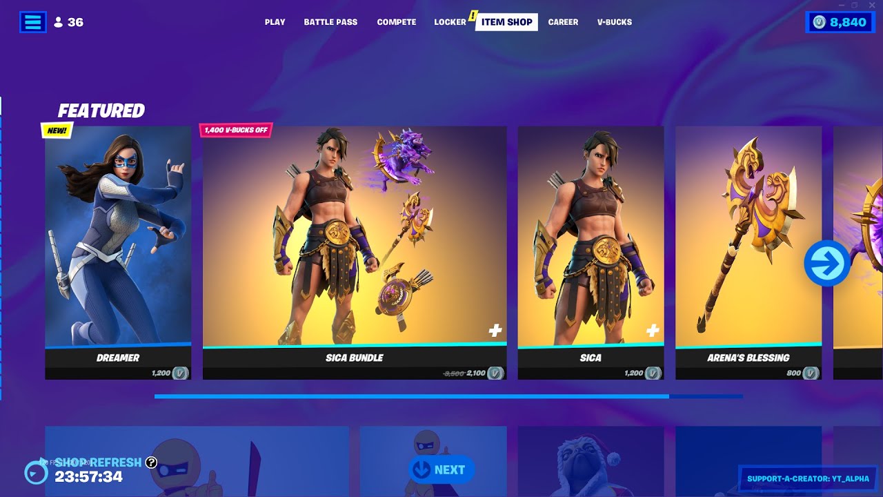 Fortnite Item Shop September 10th 2022 | *NEW* Dreamer skin. - YouTube