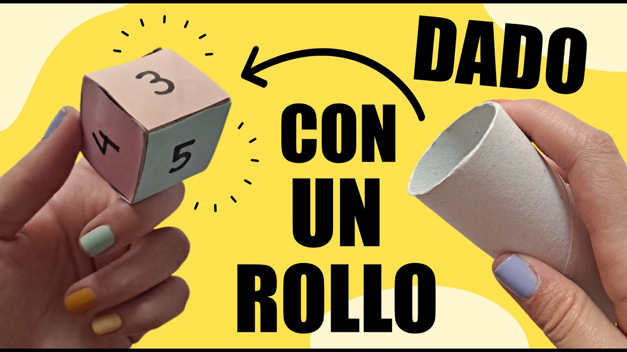 🎲 DADO EN 2 MINUTOS con un rollo de papel higiénico ✀ - YouTube
