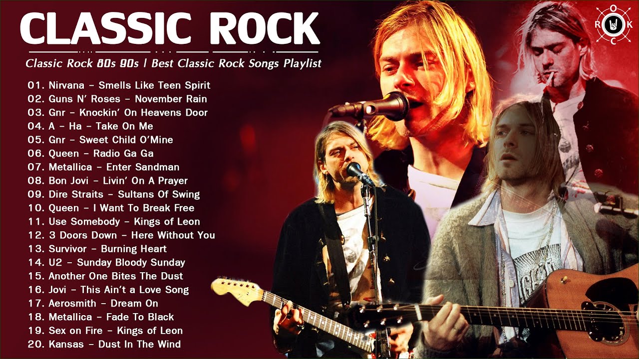 Best of 80s 90s Classic Rock 🤘 🤘 Classic Rock Music Hits 🤘 🤘 Greatest ...