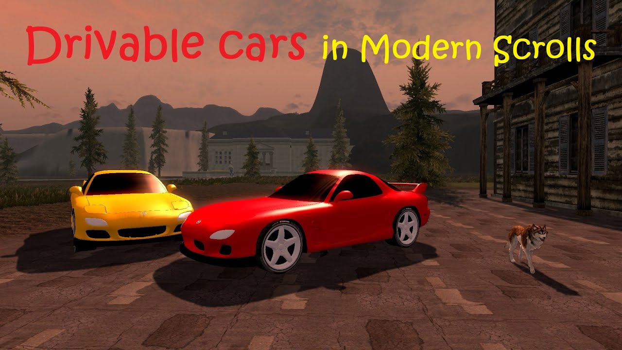 SKYRIM MOD Drivable Cars in Modern Scrolls Part 1 SE and LE - YouTube