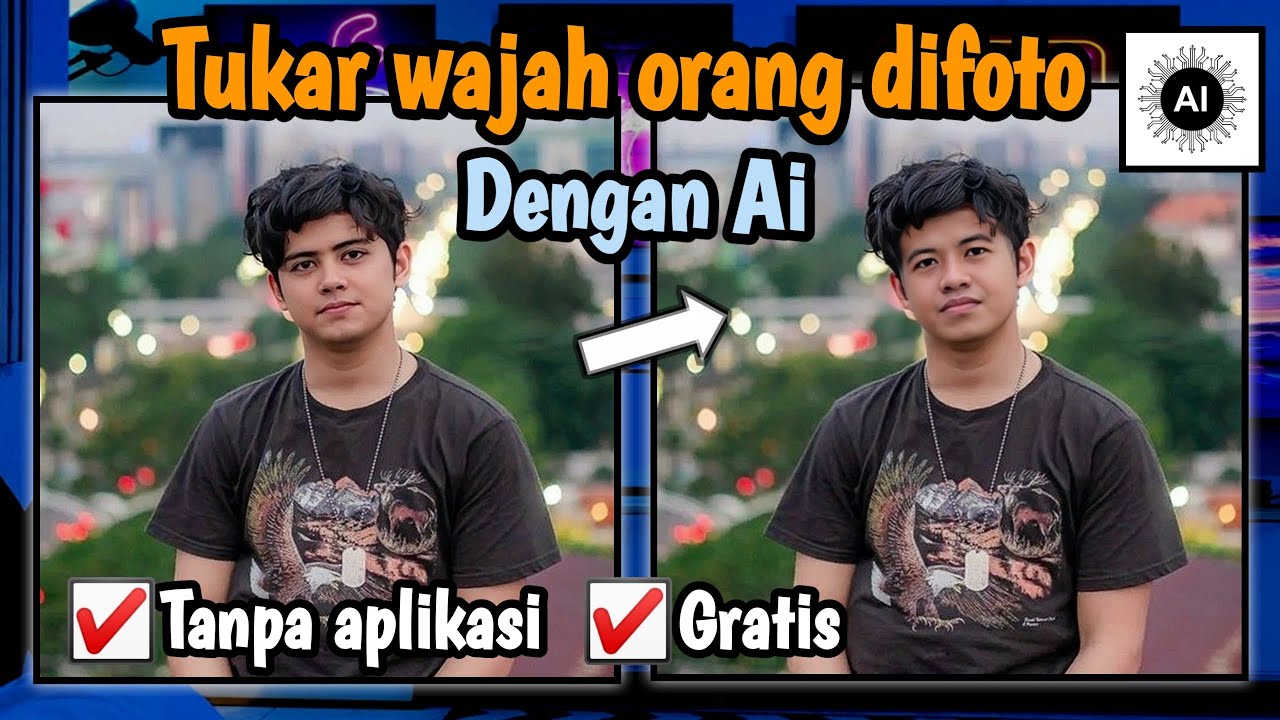 Cara merubah foto orang lain menjadi wajah kita Tanpa aplikasi - YouTube