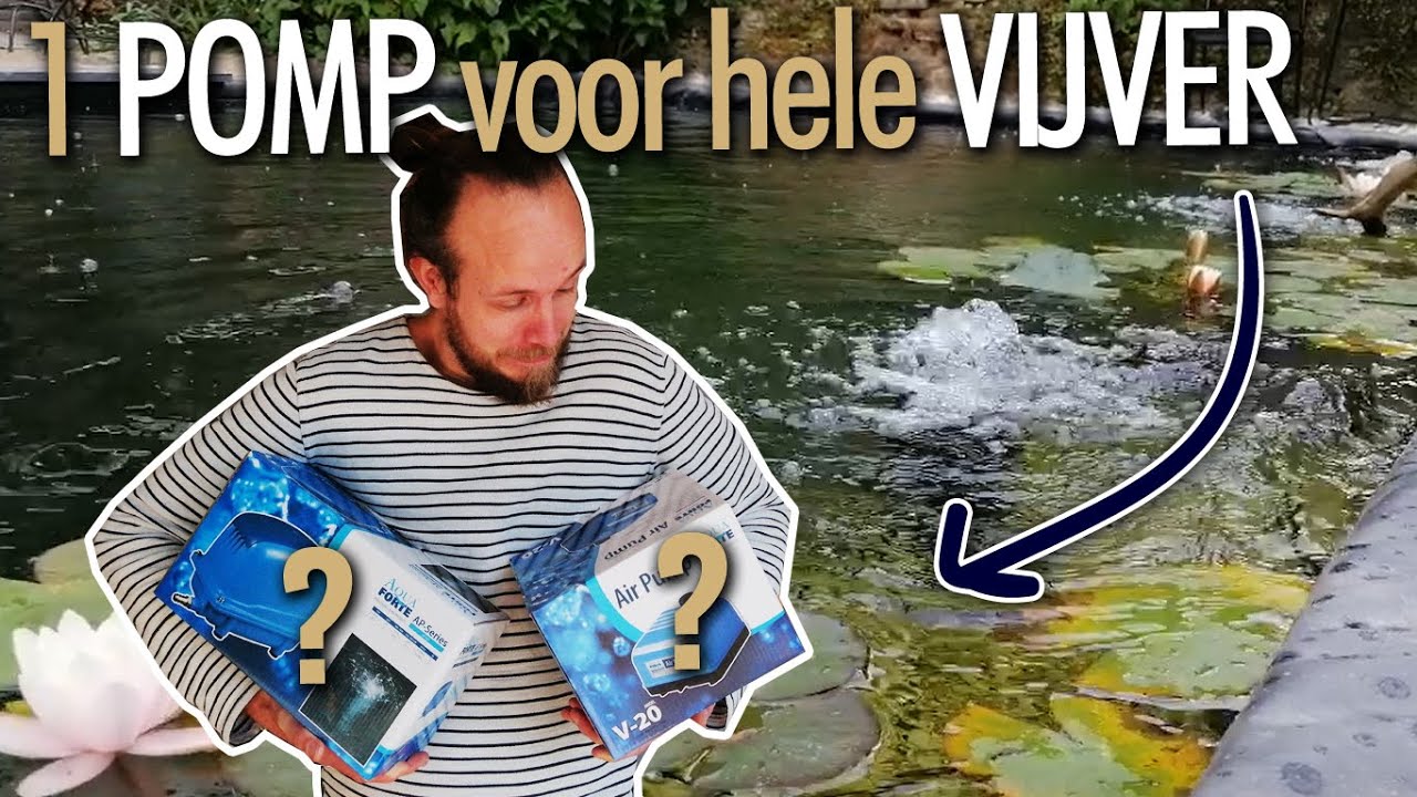 Deze LUCHTPOMP gebruik ik voor airlift systeem zwemvijver | Unboxing ...