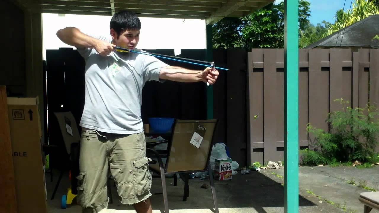 Shooting the Homemade PVC Slingshot. - YouTube