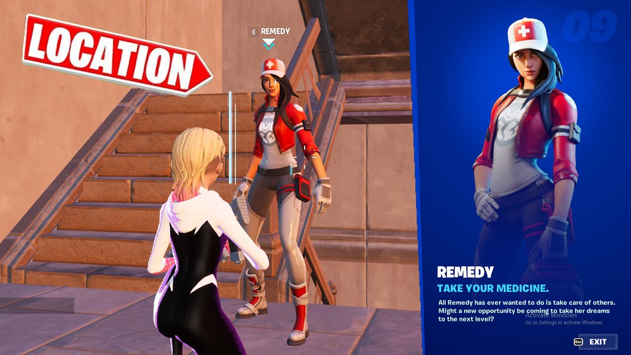 Talk to REMEDY (NPC #9 Location) | Fortnite Chapter 4 Season 2 - YouTube